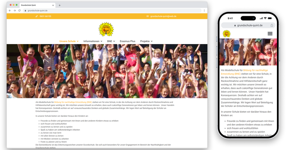 Elementary School Website - JHB Software References